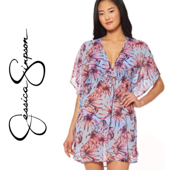 Jessica Simpson | Swim | Nwt 98jessica Simpsonlilac Palmy Days Floral ...